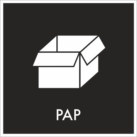 Pap i sort - Genbrugs sortering - dit:skiltefirma